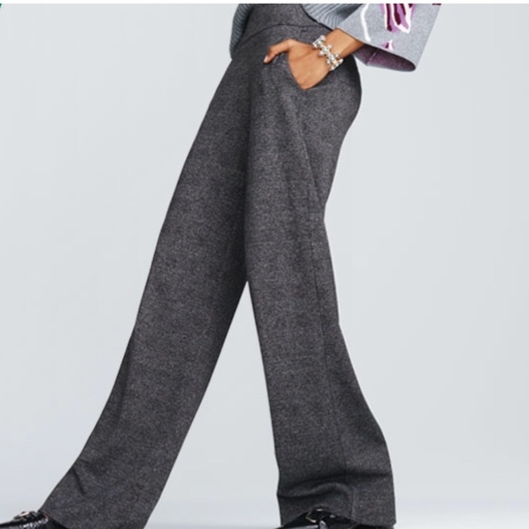 CAbi | Pants & Jumpsuits | Cabi Gray Black Plaid Kate Bond Wide Leg ...